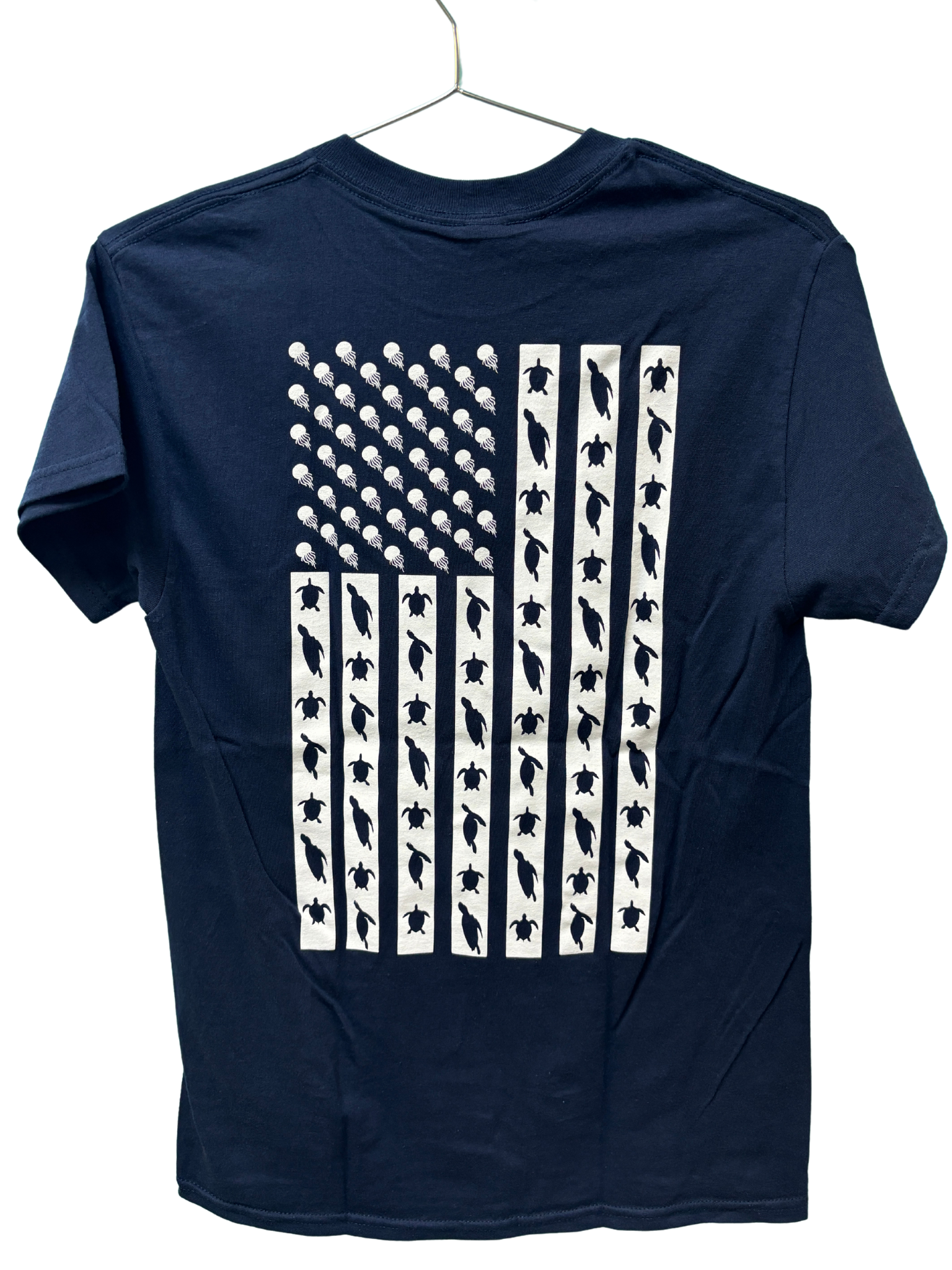 Flag Sea Turtles & Jellies Shirt | The Karen Beasley Sea Turtle Rescue and Rehabilitation Center